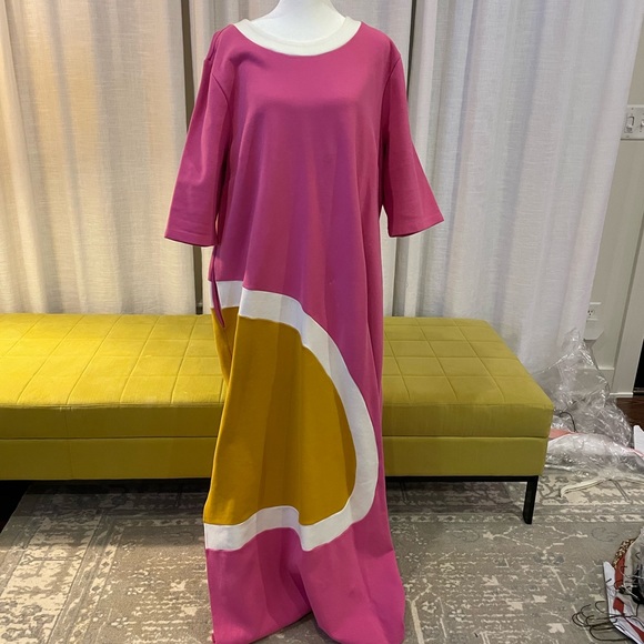 Frances Valentine | Dresses | Frances Valentine Pink And Yellow Resort ...